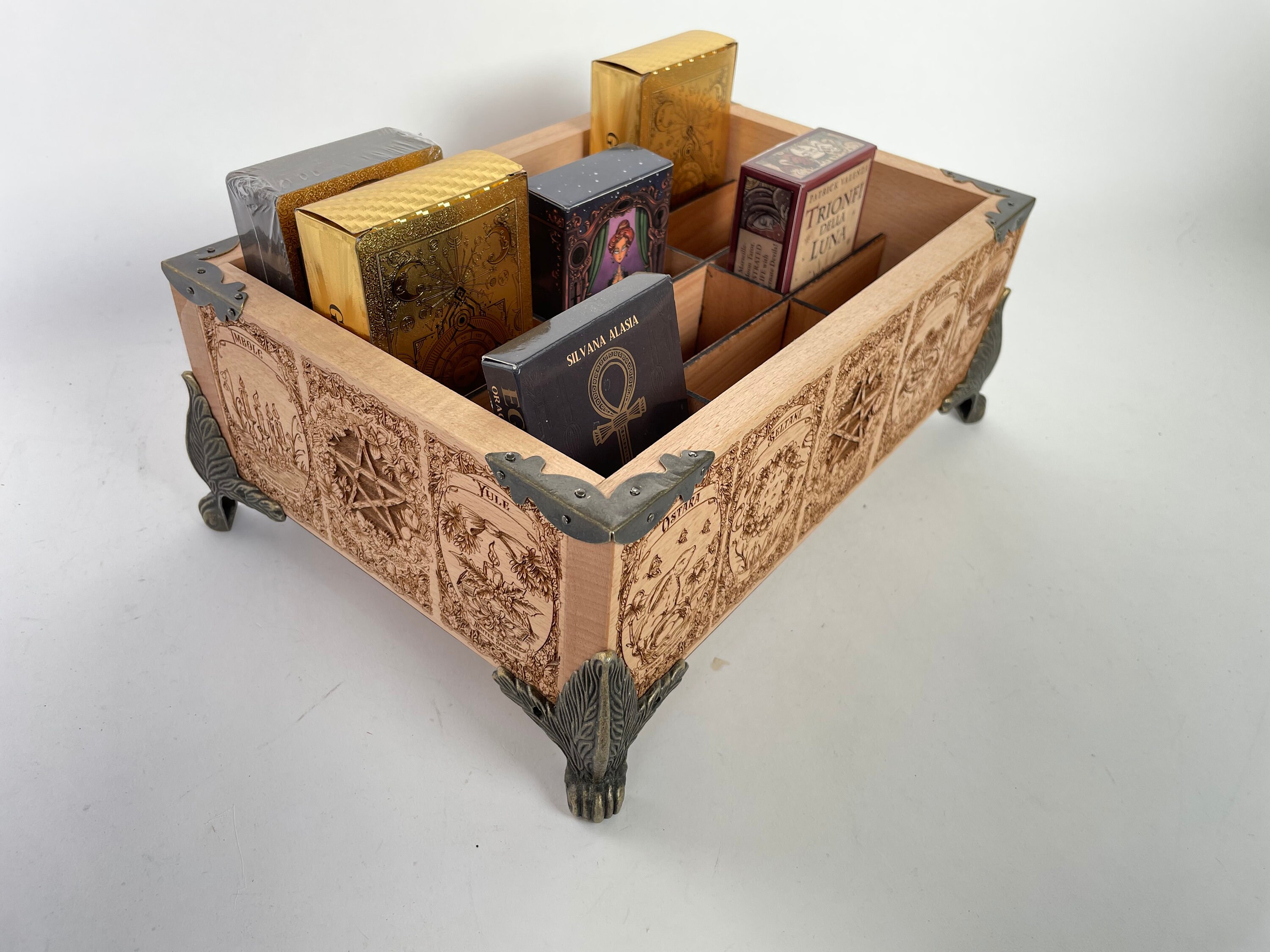 Tarot and Oracle Deck Organizer for Multiple Decks 12 Slots ,tarot Deck ...