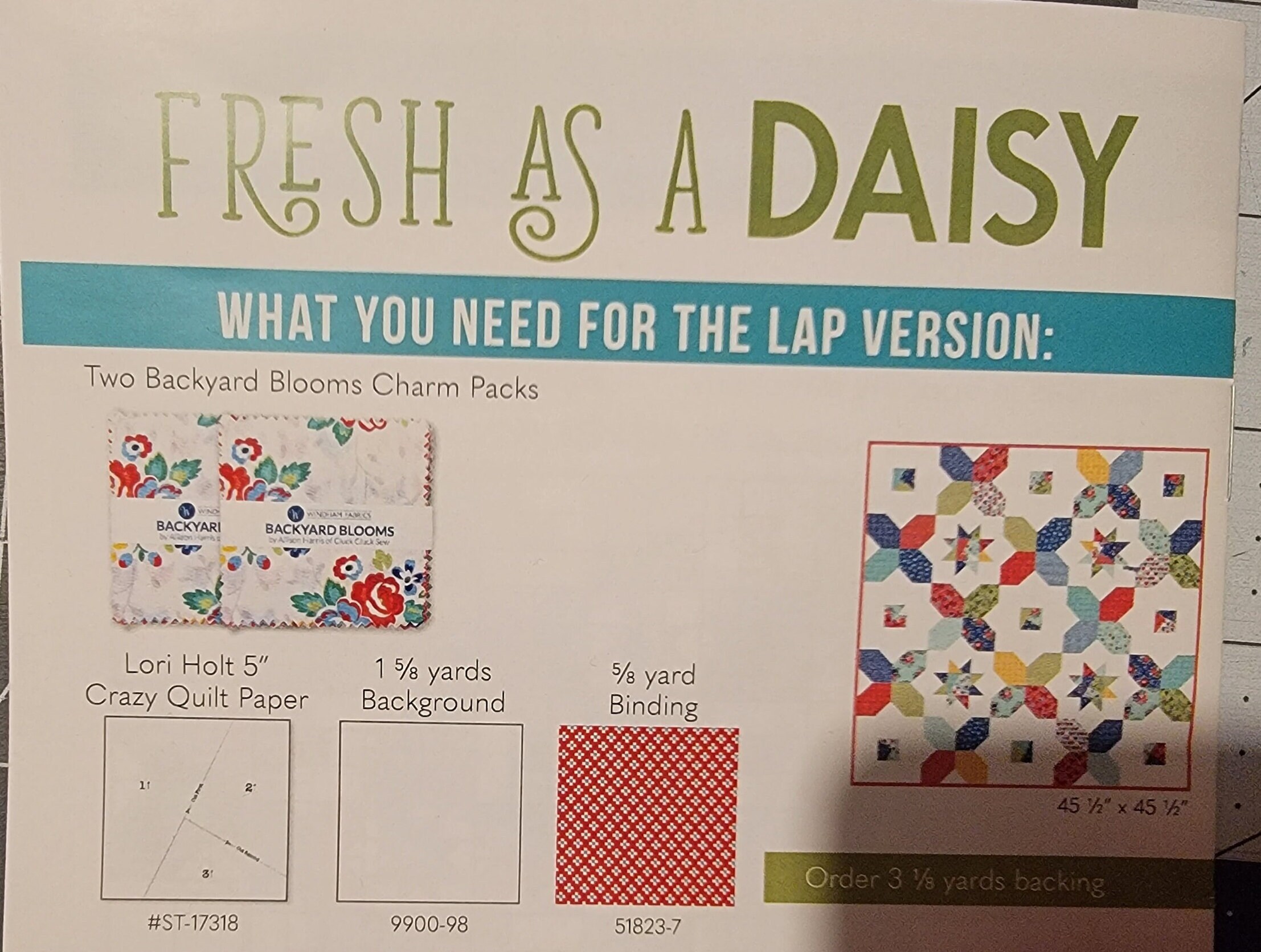 Crazy Daisy Quilt Kit - Etsy