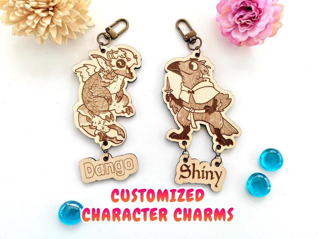 Customized Character Keychain - Furry, Fursona, Pets, Ocs Commission ...