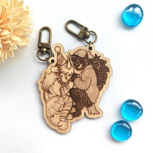 Customized Interlocking Couple Keychain - Custom-made Gift for ...