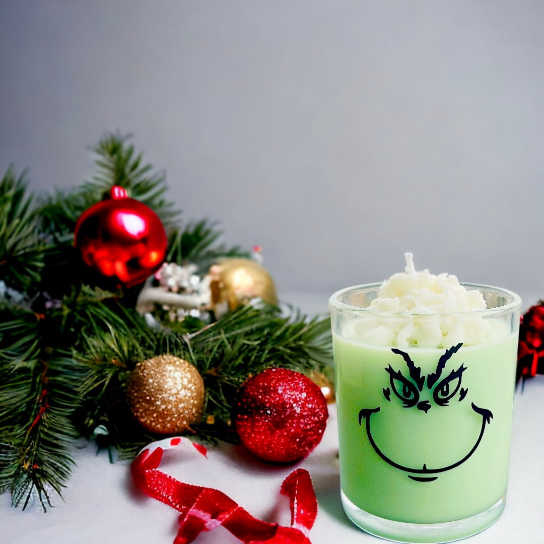 Grinch Sugar Cookie Candle - Etsy