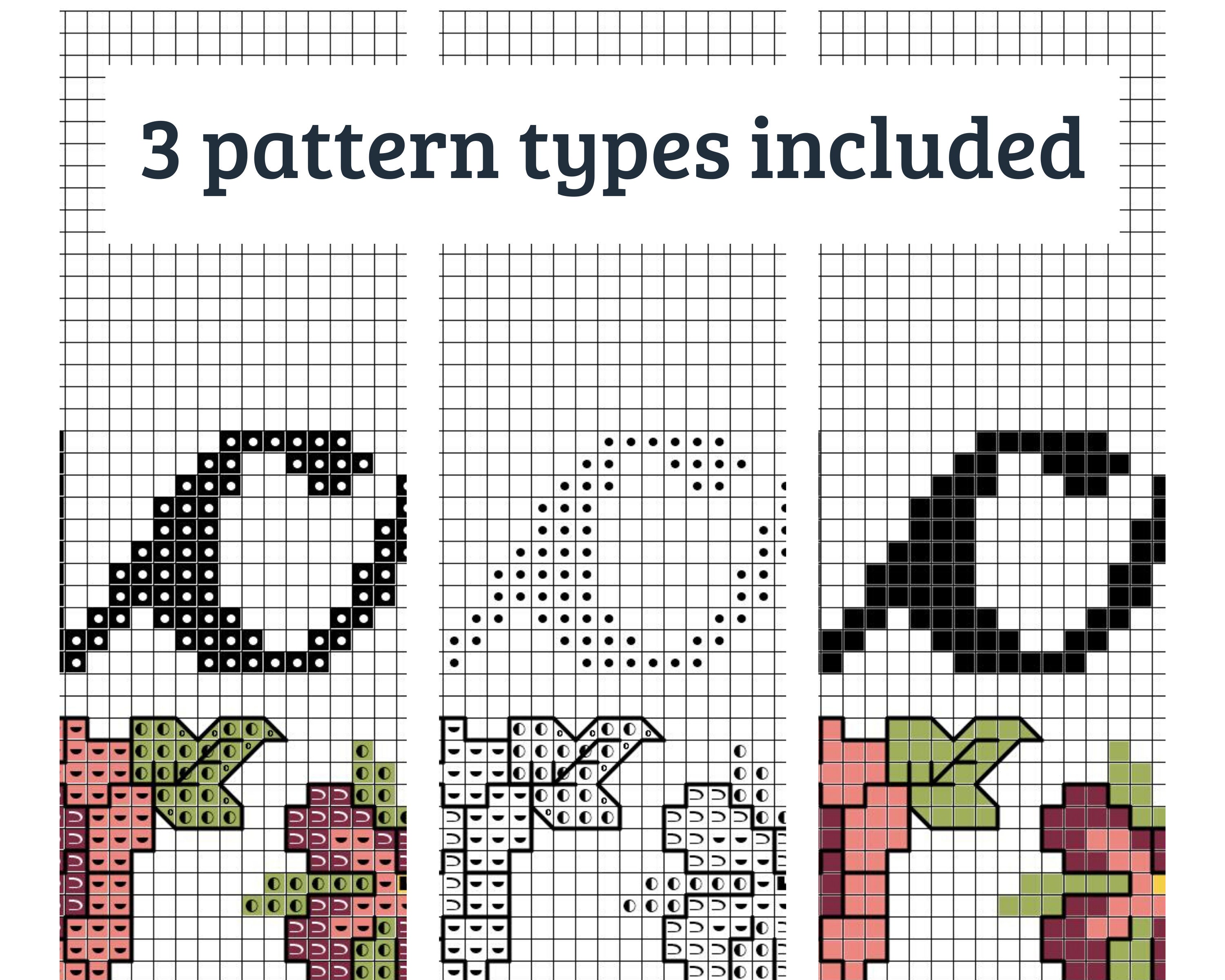 Cursive Cross Stitch Font PDF Cross Stitch Pattern - Etsy