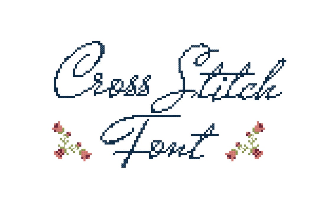 Modern Cross Stitch Font Cross Stitch PDF Pattern - Etsy