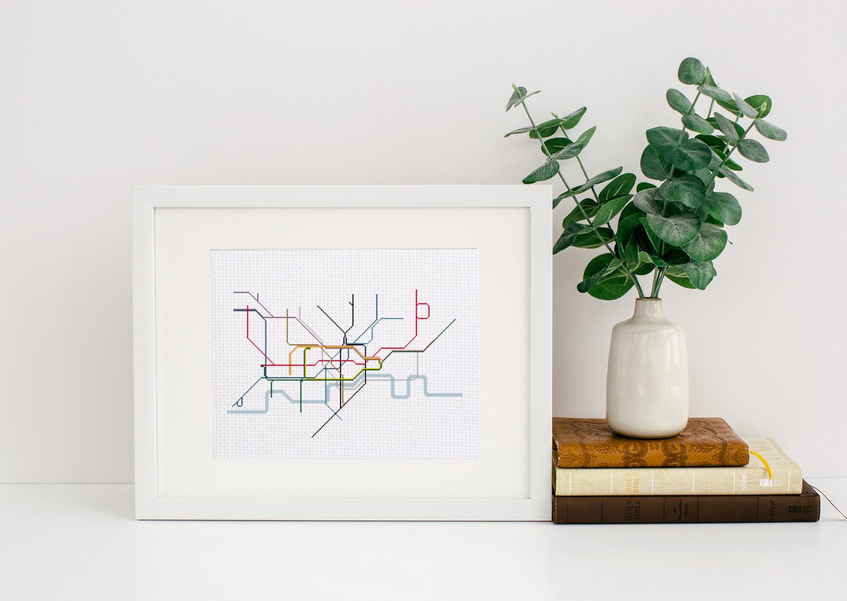 London Tube Map Bundle 2x Cross Stitch PDF Pattern Downloads - Etsy