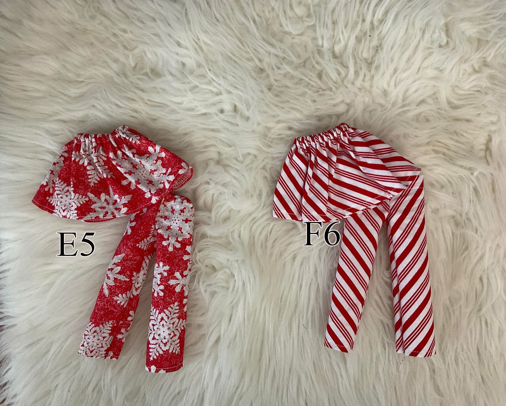 Elf Skirts and Pants, Elf Skirt, Elf Pants,12 Inch Elf Doll, Christmas ...