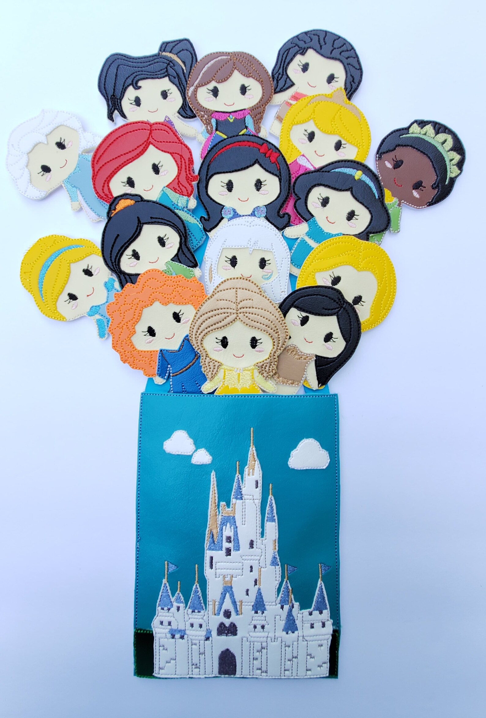Princess Finger Puppets Set and Case - Etsy