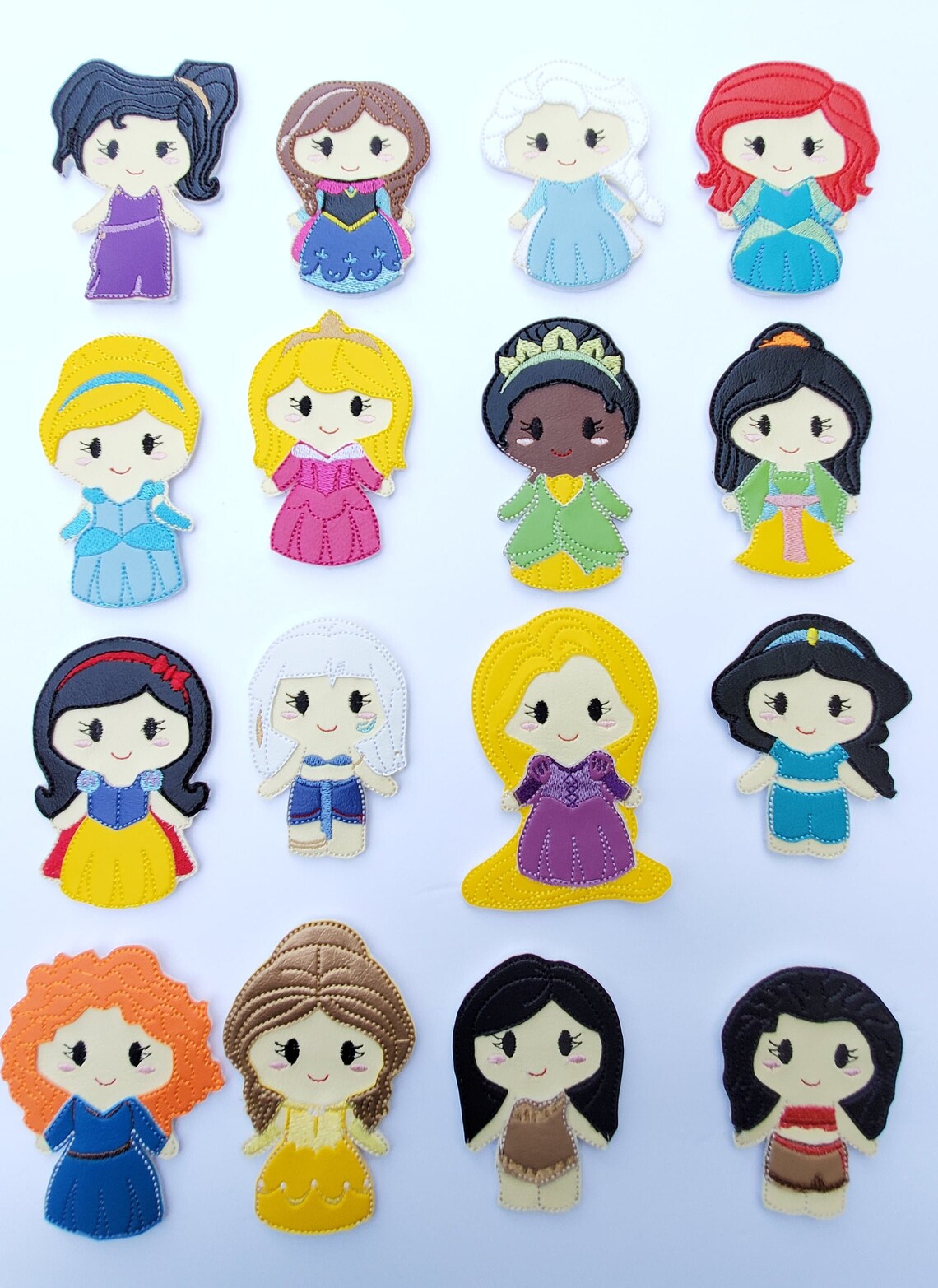 Princess Finger Puppets Set and Case - Etsy