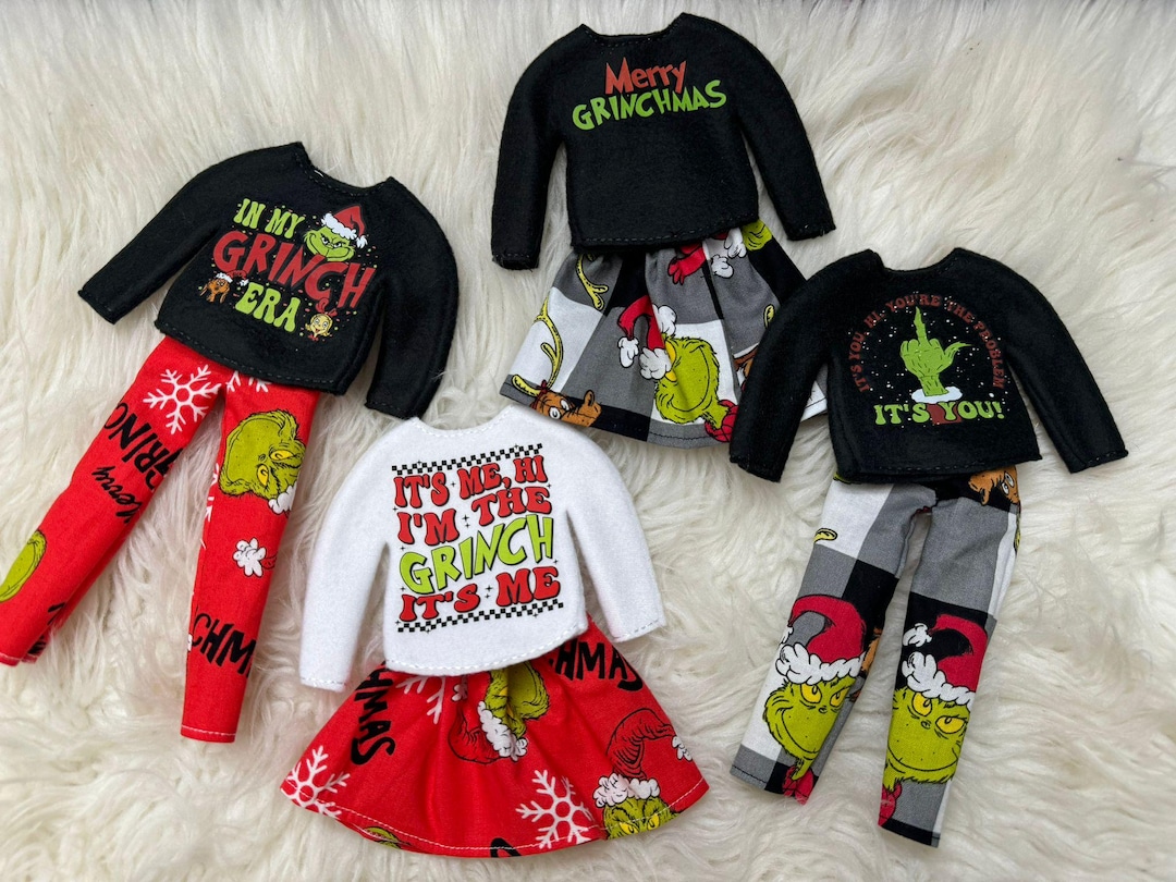 Elf Sweater, Christmas Doll, Elf Clothes, Clothes for Elf, Elf Shirt ...