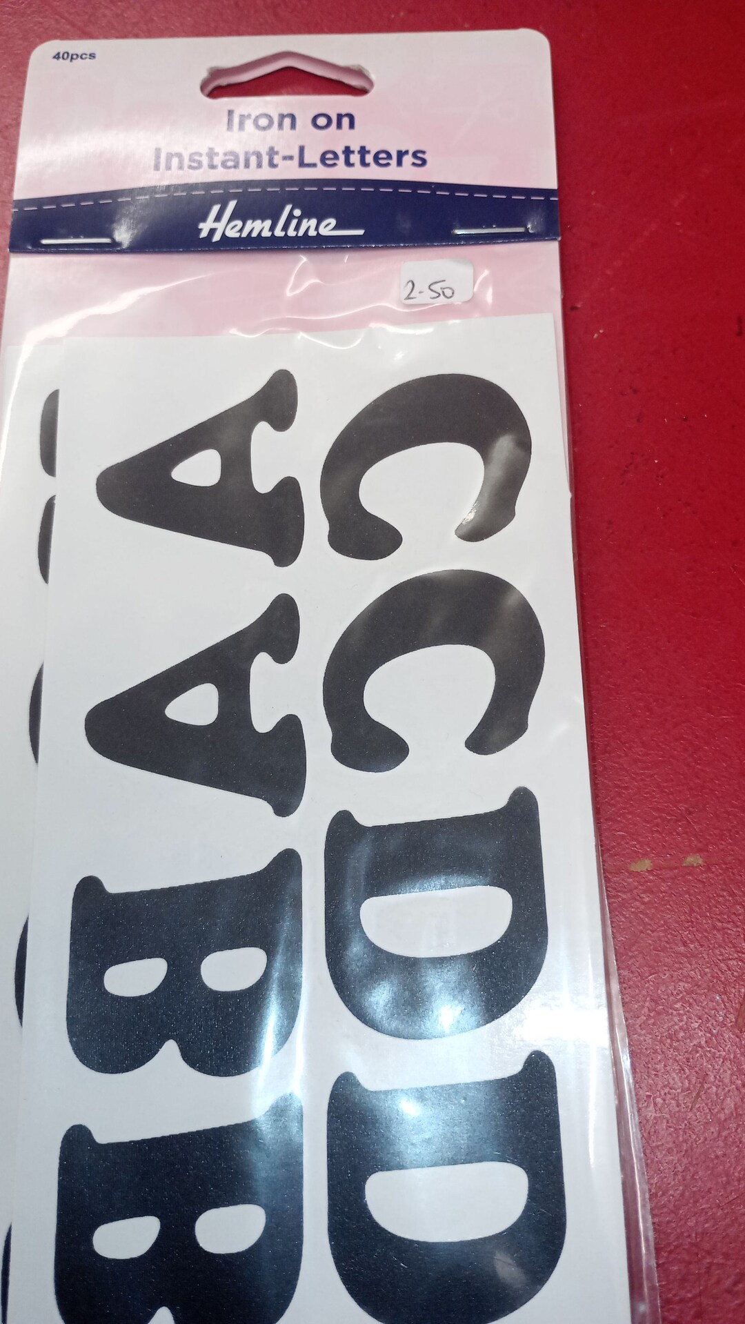 Hemline Iron on Instant Letters - Etsy