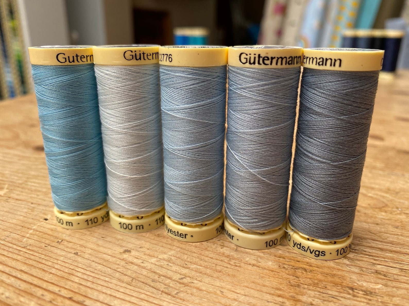 Gutterman Sew All Thread, 100% Polyester, 100metres, Blue Threads - Etsy
