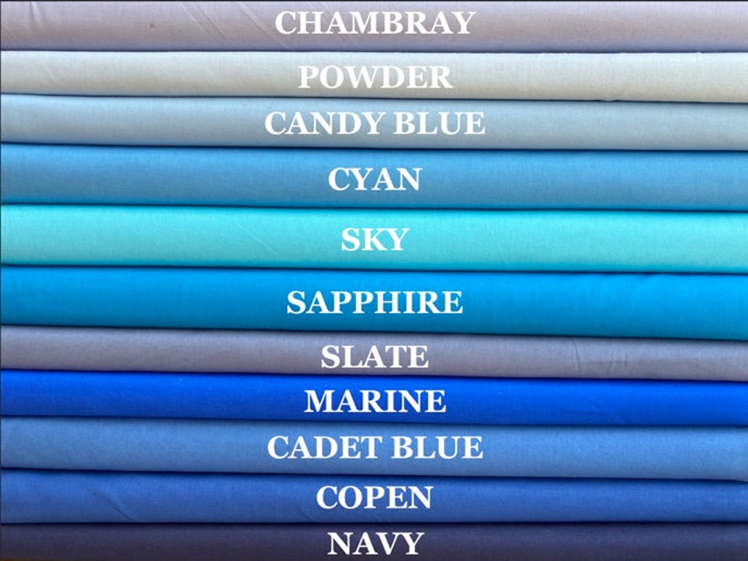 100% Cotton, Craft Cotton, Plain Fabrics, Colours, PER HALF METRE - Etsy UK