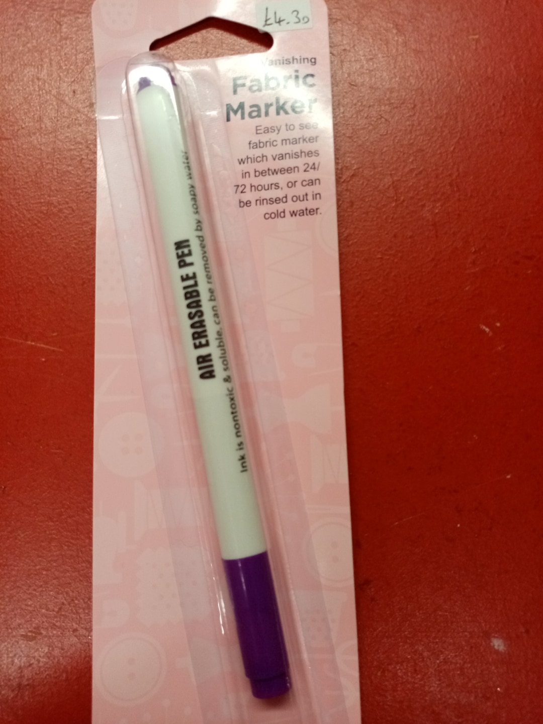 Hemline Vanishing Fabric Marker - Etsy