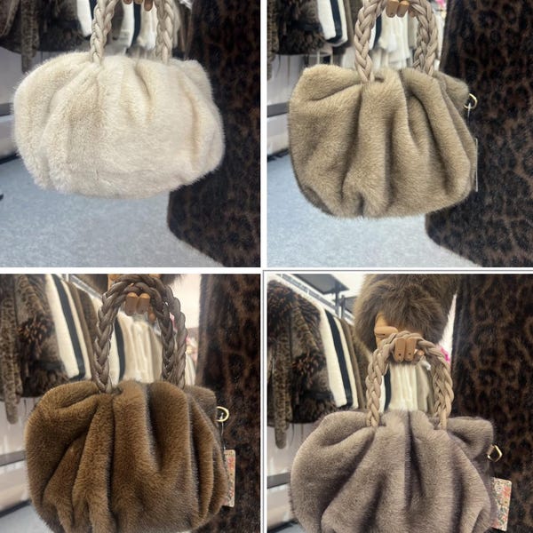 Vegan Faux Fur Handbag - Etsy UK