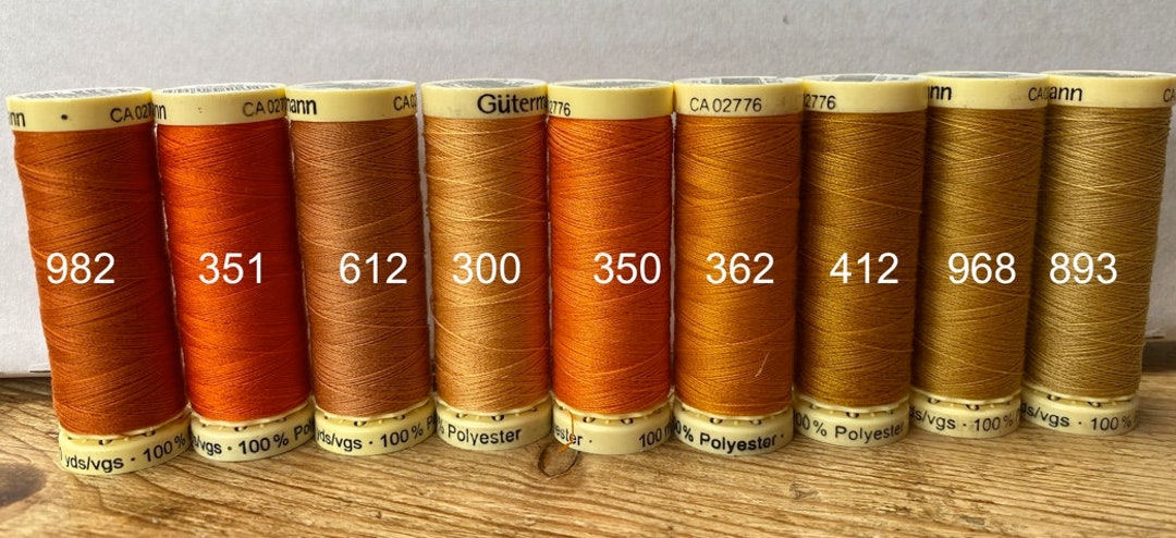 Gutterman Sew All Thread, 100% Polyester, 100metres, Orange Threads - Etsy