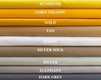 100% Cotton Craft Cotton Plain Fabrics Colours PER HALF | Etsy UK