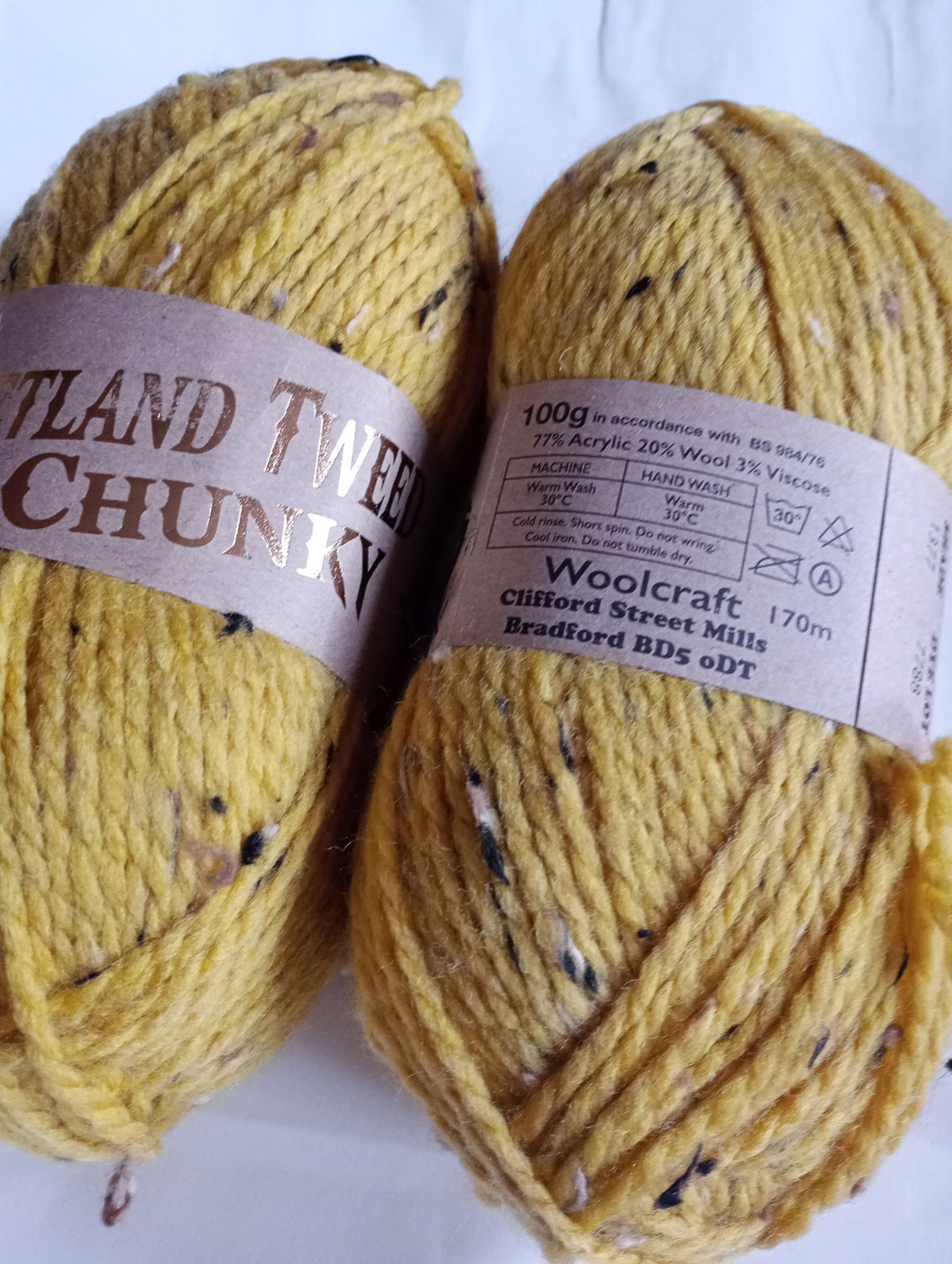Shetland Tweed Chunky Wool, Shade 1377 - Etsy UK