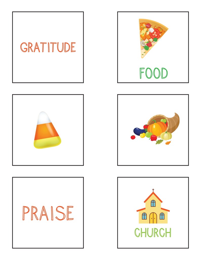 Thanksgiving Bingo Cards, Bible Bingo Printable,bible Bingo for Kids ...