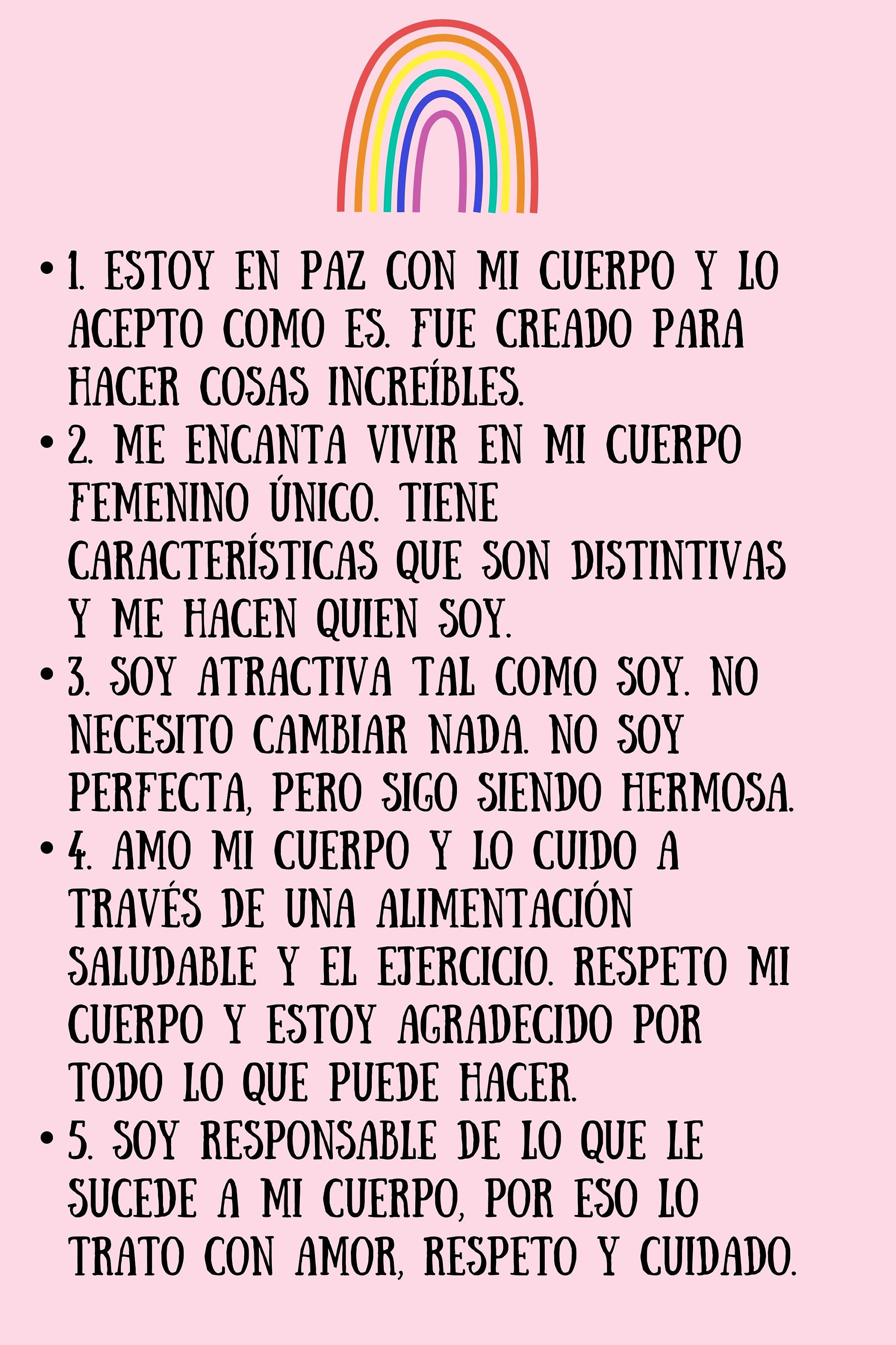 Spanish Affirmation Cards for Women: Positive Daily Mantras (digital ...