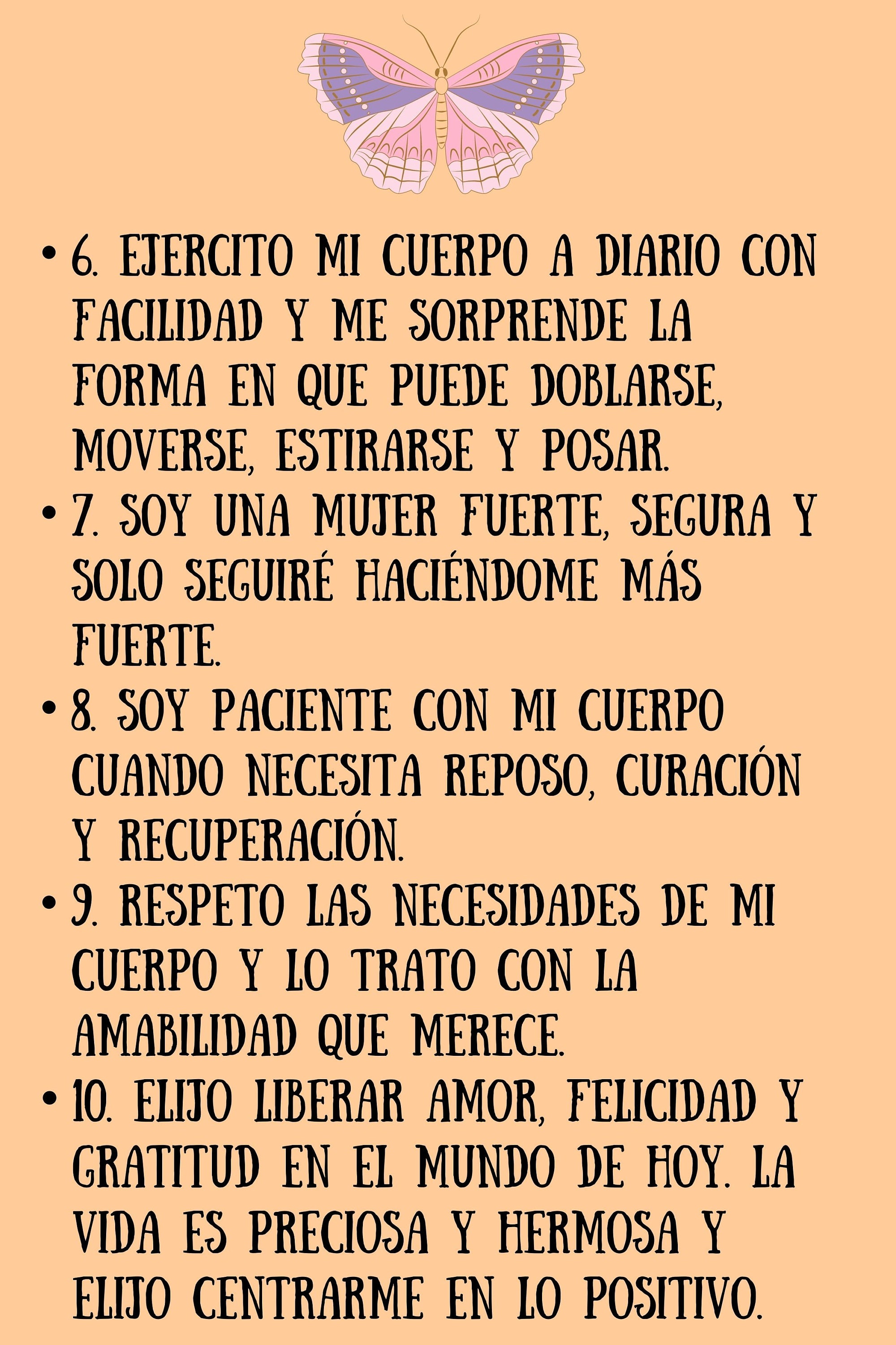 Spanish Affirmation Cards for Women: Positive Daily Mantras (digital ...