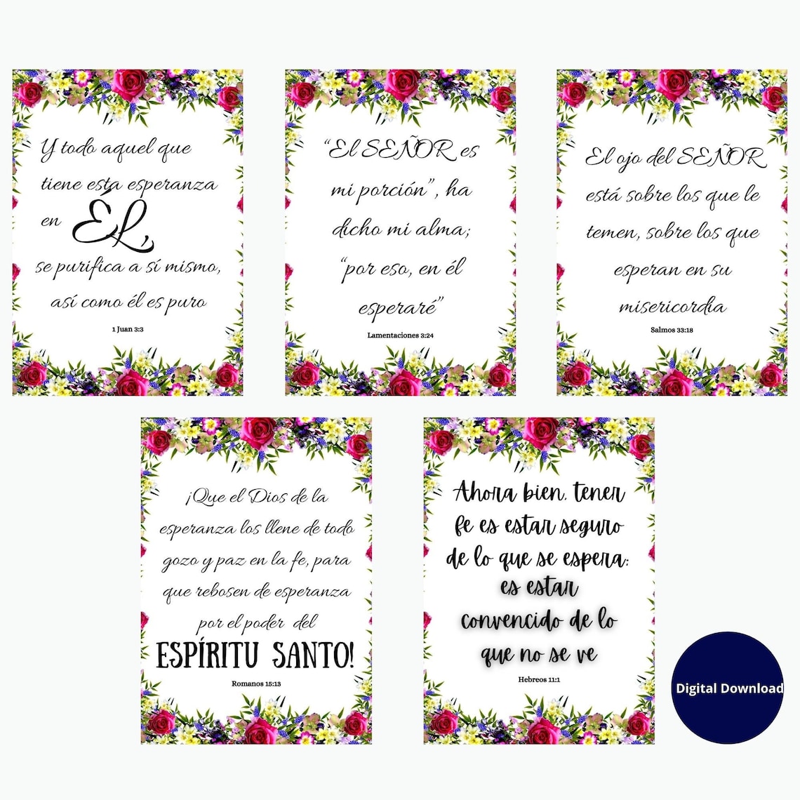 Spanish Bible Verse Wall Decor - Spanish Quotes Wall Art - Spanish ...