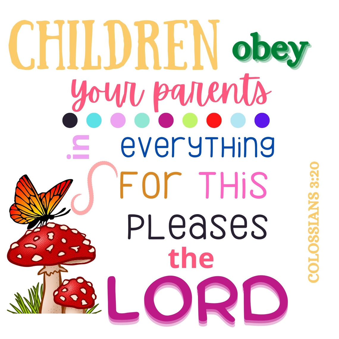 Kids Bible Affirmations - Printable Bible Verses for Children ...
