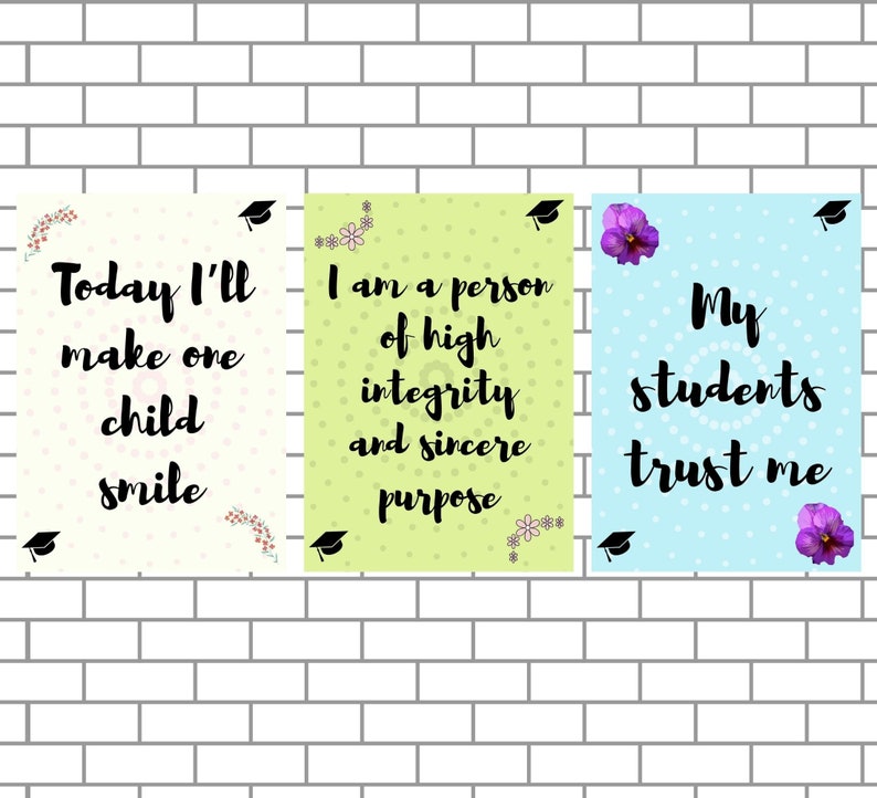 Affirmations for Teachers, Teacher Affirmation Cards, Teacher ...