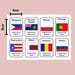 Flash Cards for Kids Flags, Country Flags, Digital, Printable, Capital ...