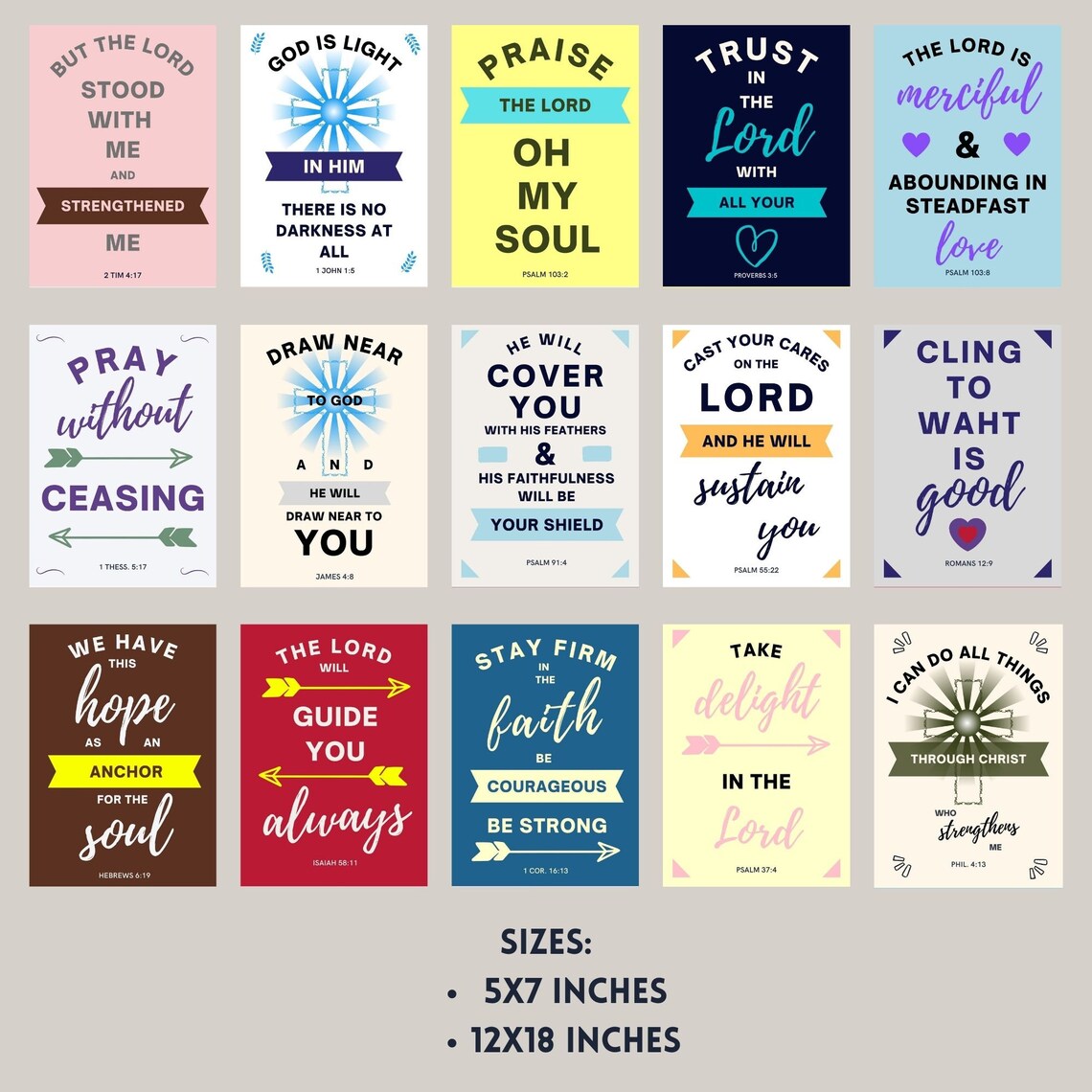 Bible Verse Cards Printable, Scripture Affirmation Cards, Religious ...