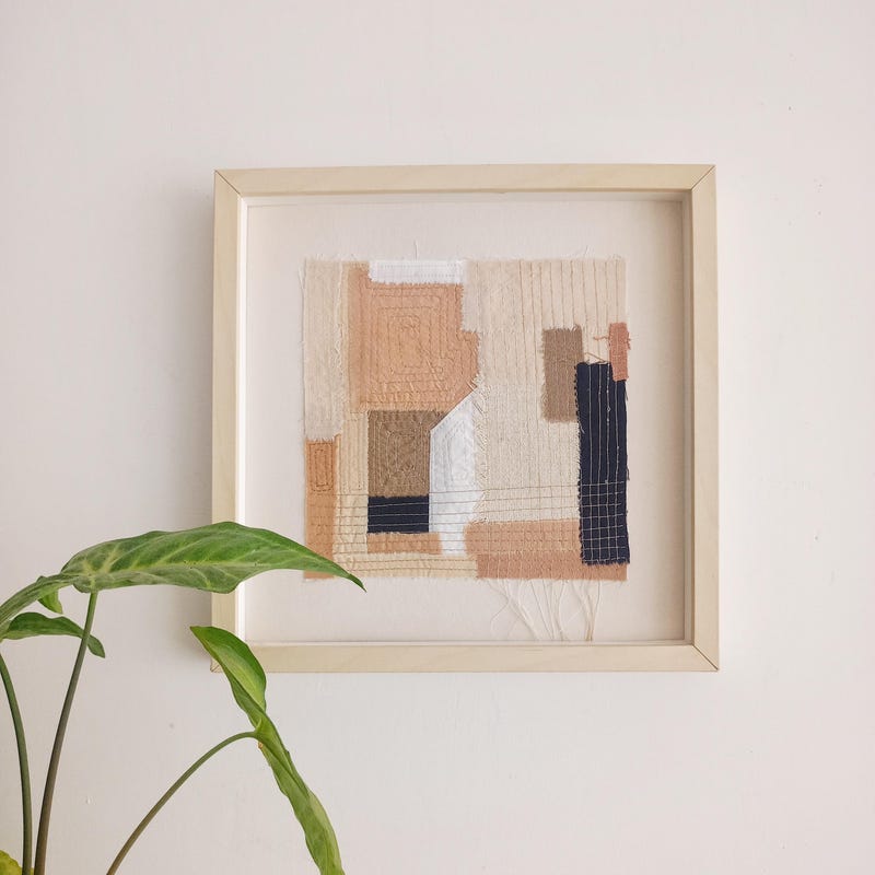 Framed Textile Art - Etsy