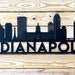 Indianapolis City Skyline Wood Sign, Indianapolis Sign, Indianapolis ...