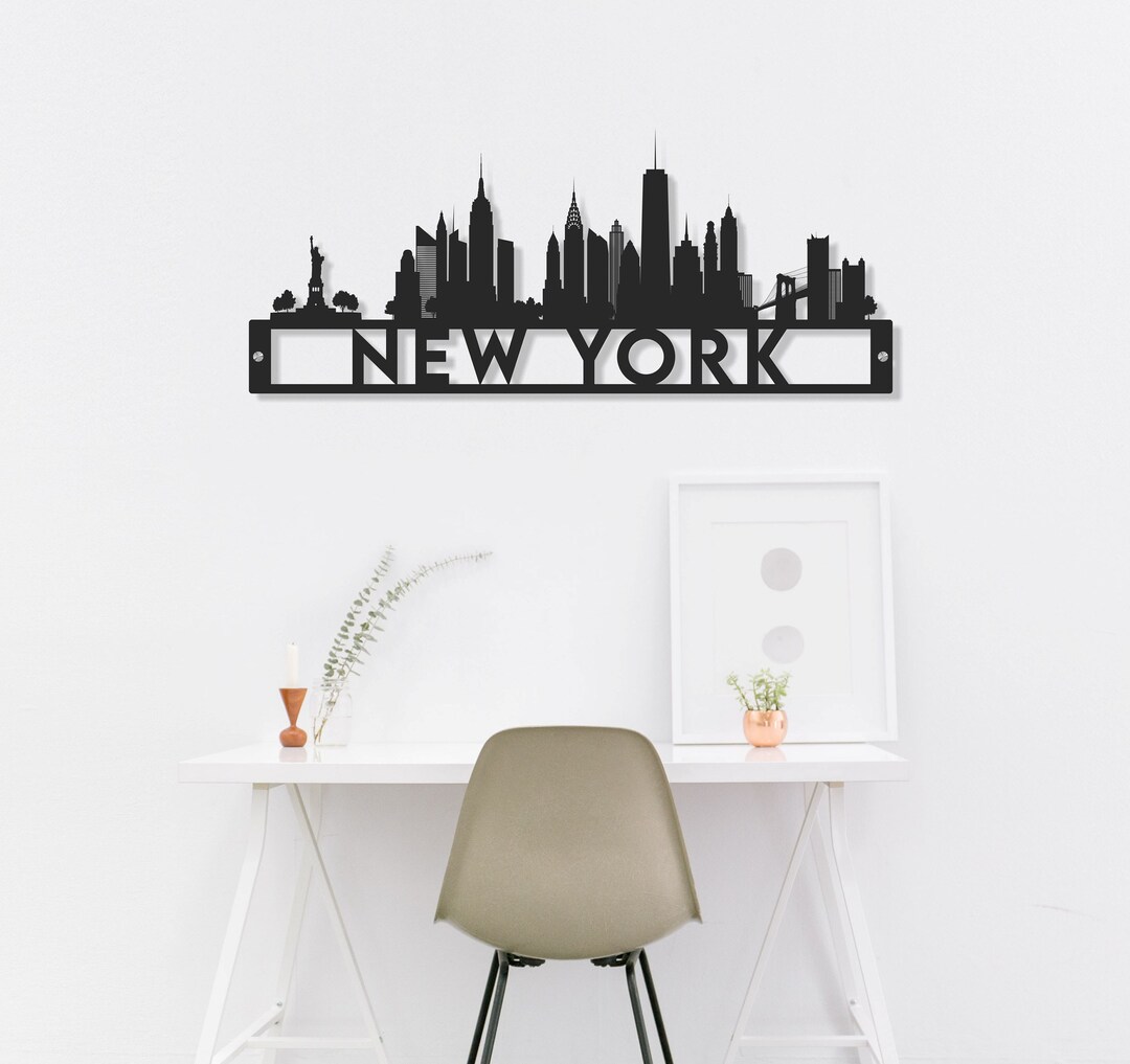 New York City Skyline Wood Sign, New York City Sign, New York City ...