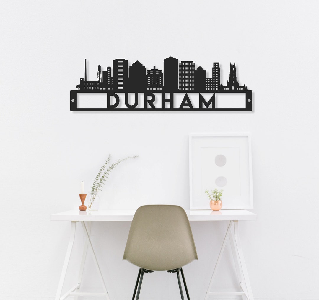 Durham Skyline Sign, Durham Wall Art, Durham Sign - Etsy