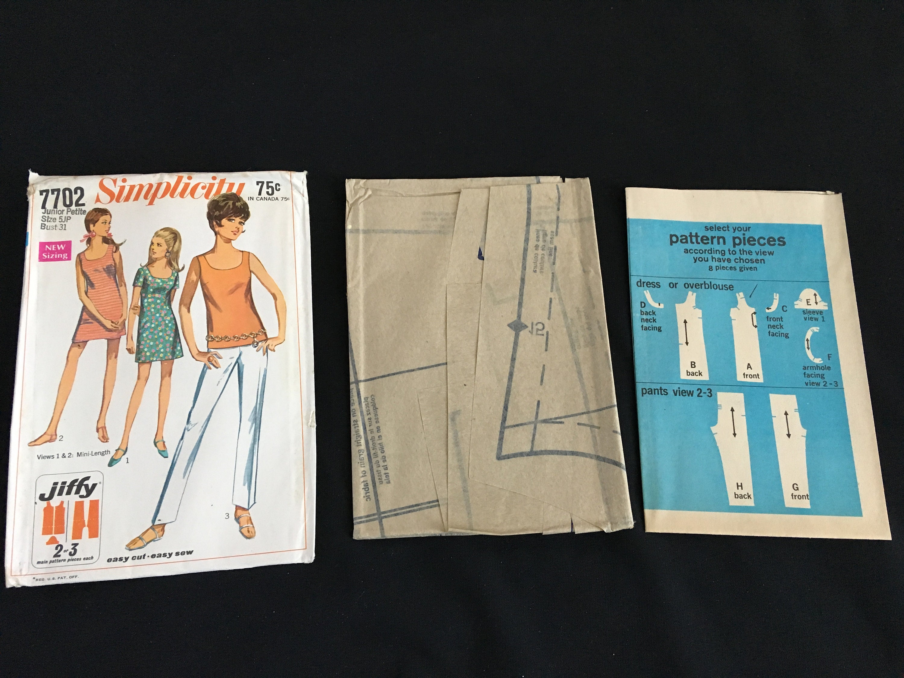 Simplicity 7702 1960s Vintage Sewing Pattern Junior Petite 5JP - Etsy