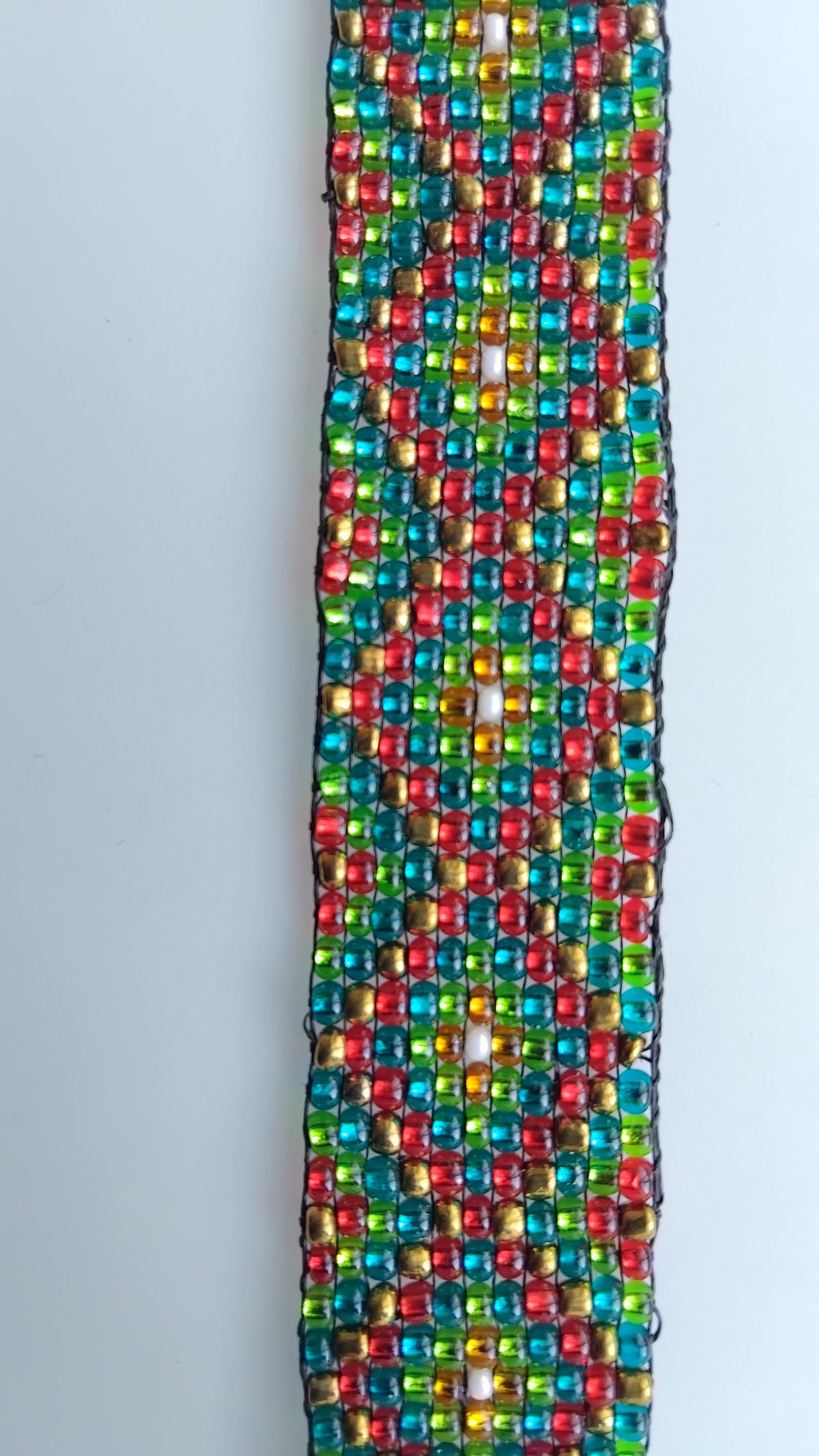 Rocaille Beads Loom Beaded Bracelets in Diamond Design - Etsy