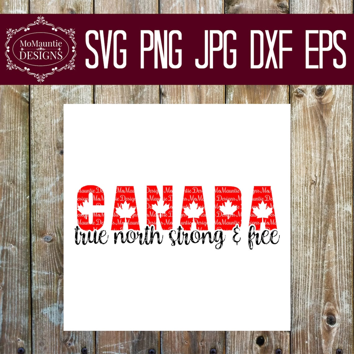 Canada true north strong and free Cutting File svg png | Etsy
