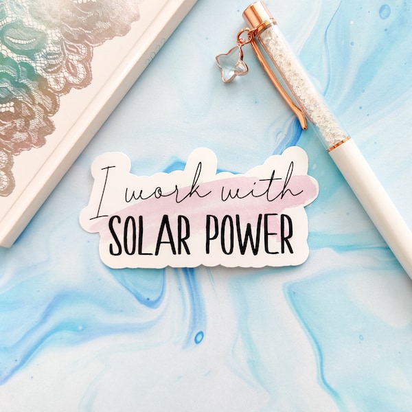 Solar Power Stickers - Etsy