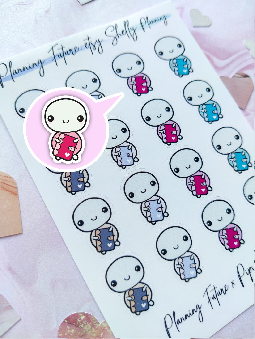 Shelly Planning Character Stickers, Decorative Stickers, Planner ...