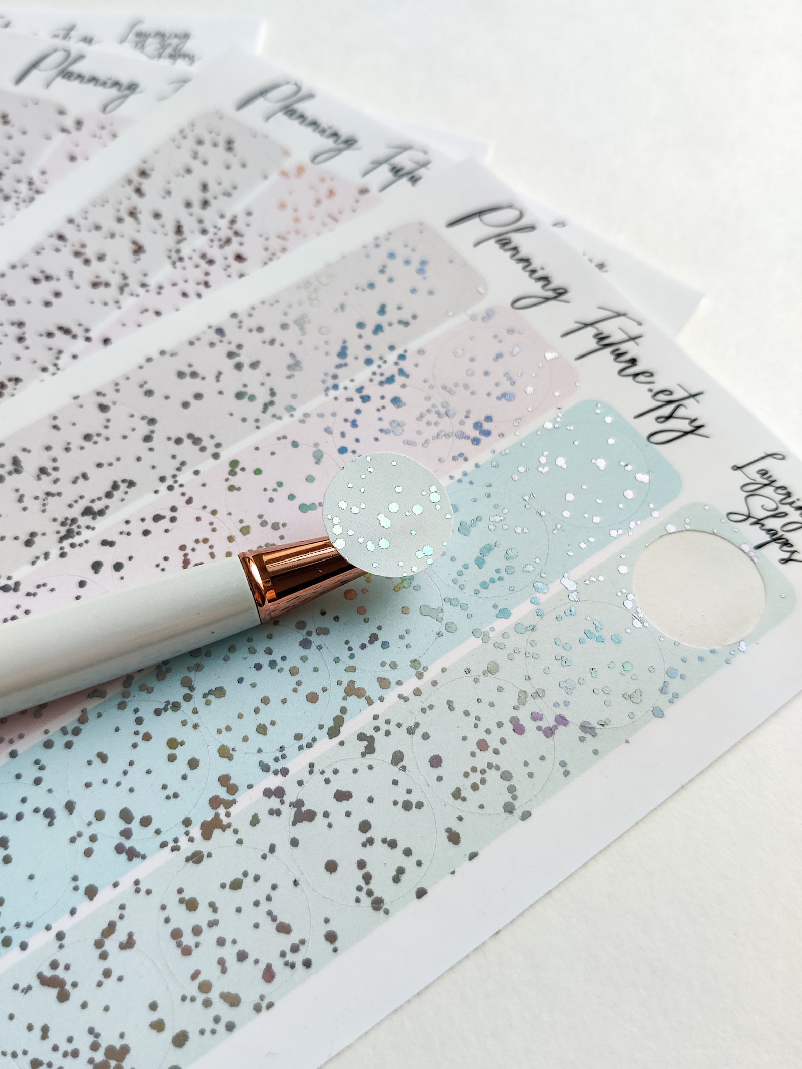 Foiled Circle Stickers: Planner, Journal, Scrapbook - 28 Sheet - Etsy