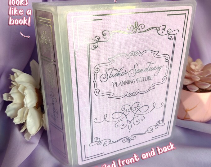 Sticker Sanctuary Sticker Album A6 Foil Detail Cover Reusable Sticker ...