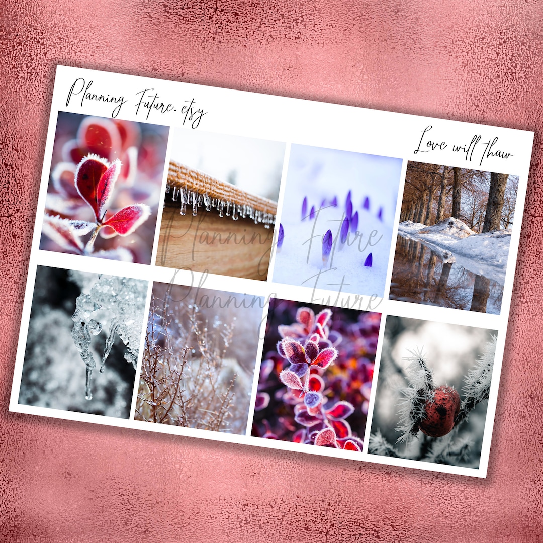 Love Will Thaw Fullbox Stickers, Decorative Stickers, Planner Stickers ...