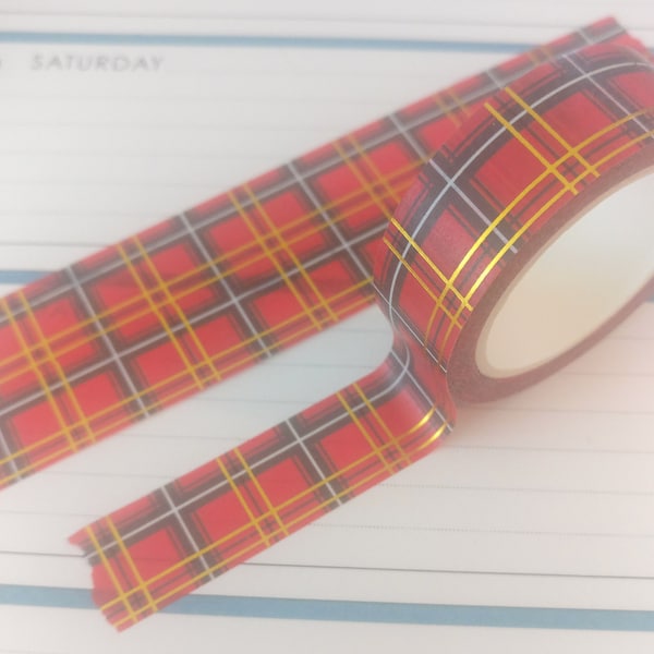 Tartan Washi Tape - Etsy