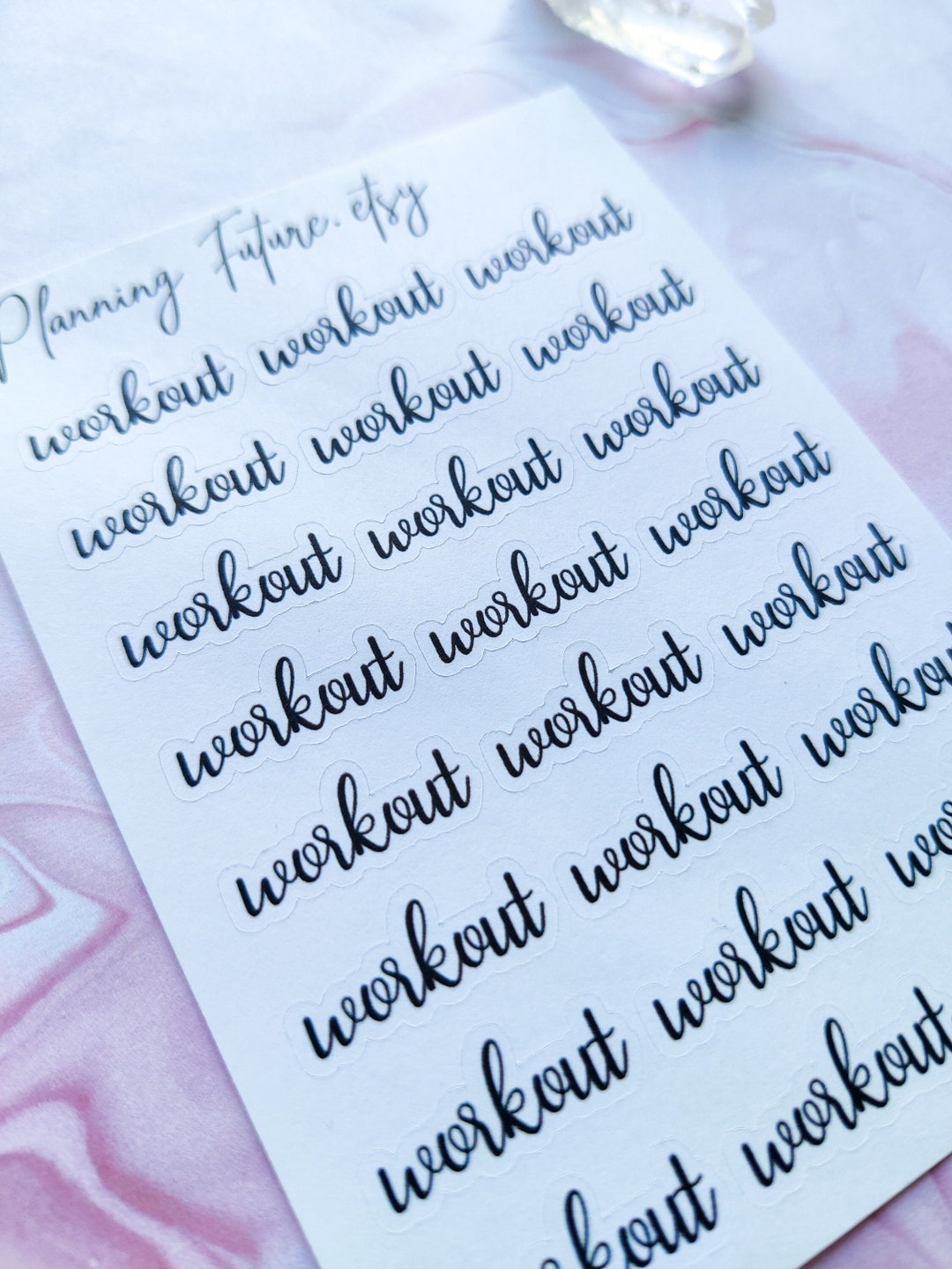 Workout Stickers, Text Stickers, Planner Stickers, Journaling Stickers ...