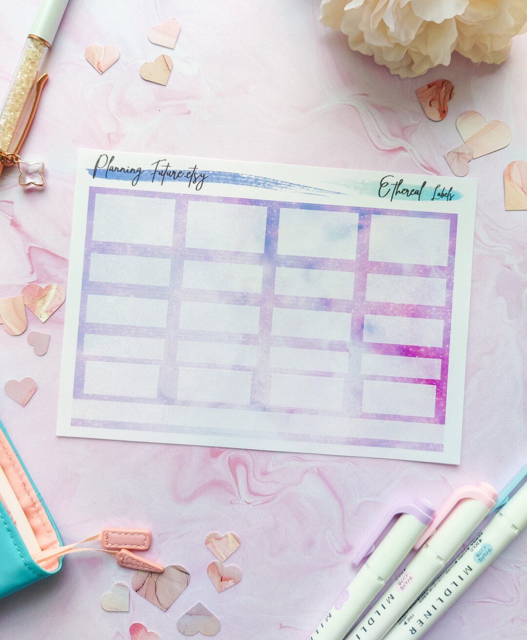 Etheral Labels, Half Box and Quarter Box Stickers, Decorative Stickers ...