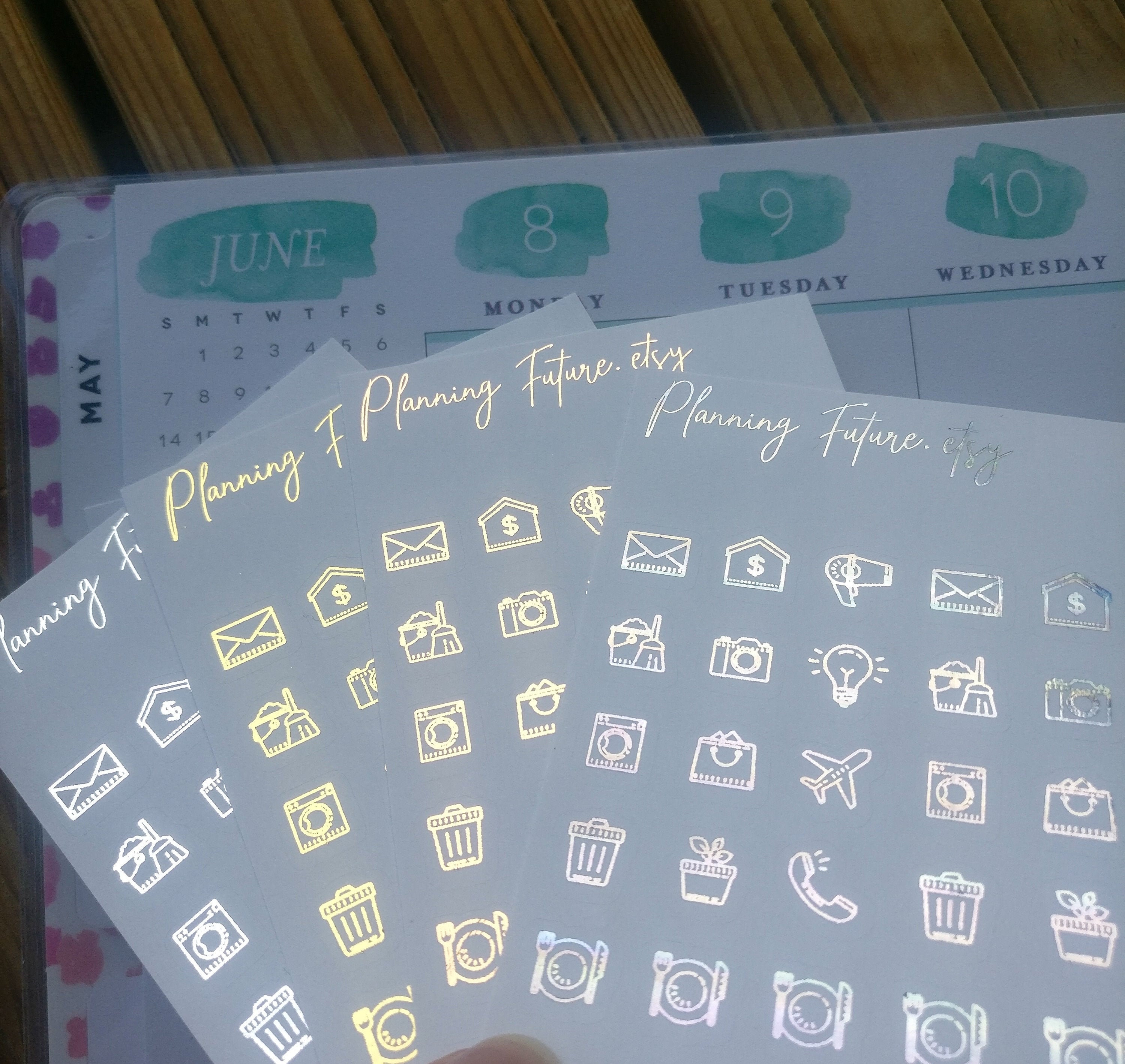 Script stickers Notes stickers Planner stickers Bullet Journal ...