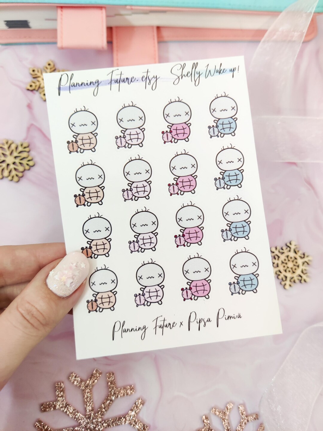 Shelly Wake Up! Character Stickers, Decorative Stickers, Planner ...