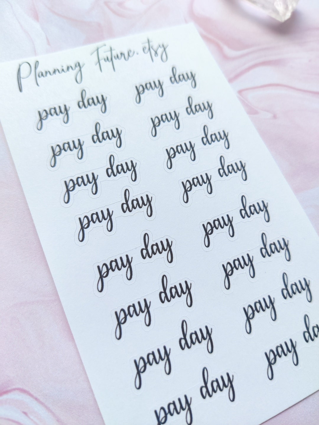 Pay Day Stickers, Text Stickers, Planner Stickers, Journaling Stickers ...