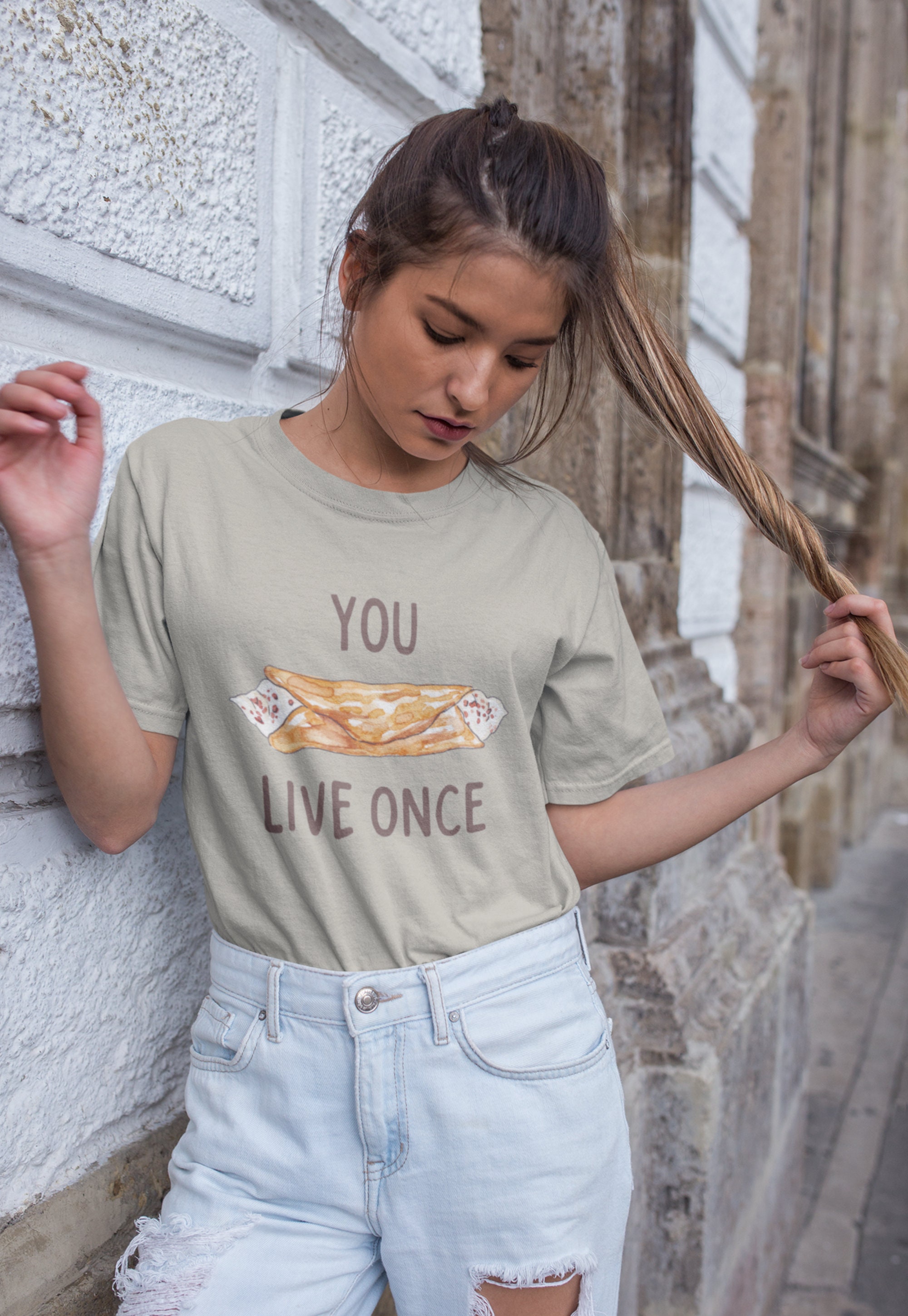 Cannoli Graphic Tee You Cannoli Live Once Italian Dessert Baker Shirt ...