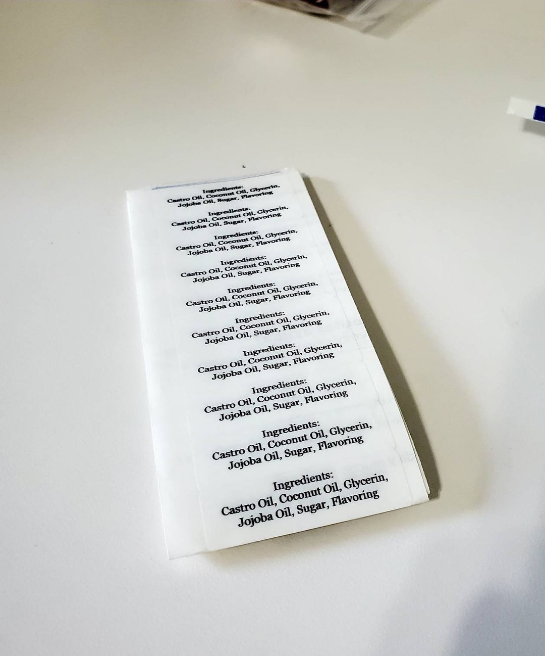 60 Custom Ingredient Labels: Matte Clear/white, Rectangle - Etsy