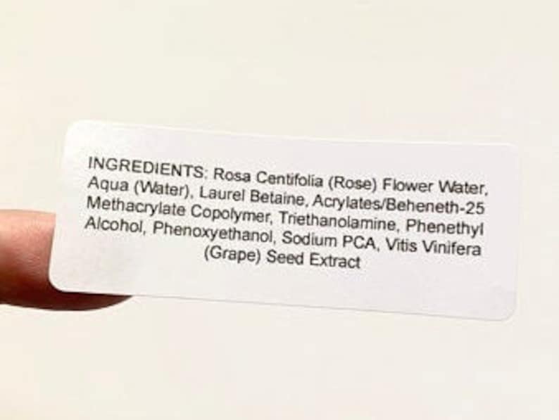Ingredient Labels 30 or 60 Custom-food Sticker Labels clear - Etsy