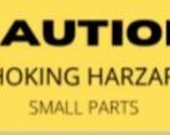 Warning Small Parts - Etsy
